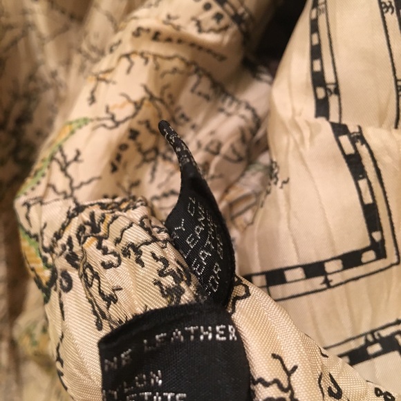 Vintage | Jackets & Coats | 98s Vintage Leather Jacket World Map | Poshmark